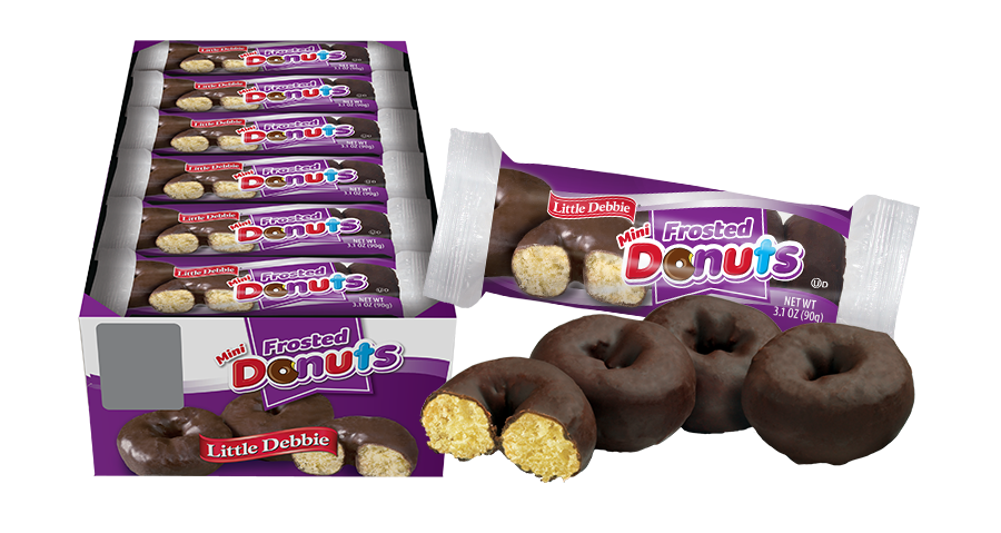 Mini Frosted Donuts | Chocolate-Coated Cake Donuts - McKee Foods