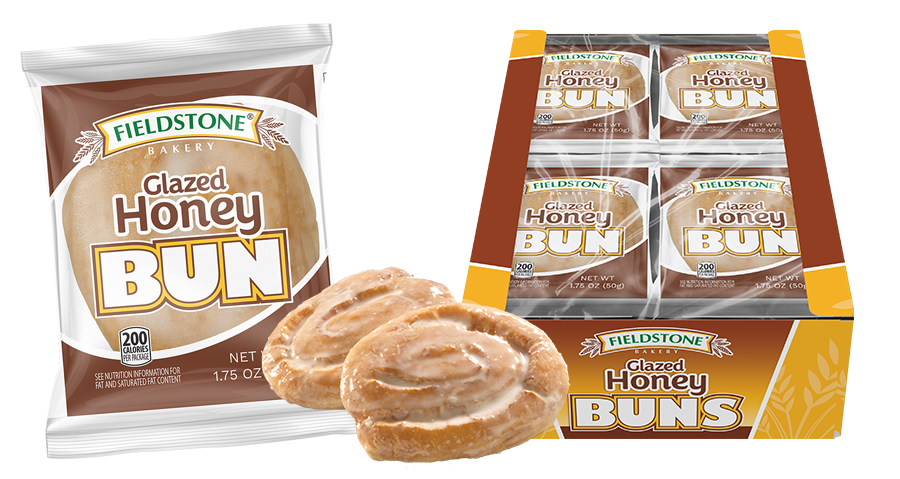 Glazed Honey Buns (1.75 oz) | Classic Pastry with Honey & Cinnamon ...